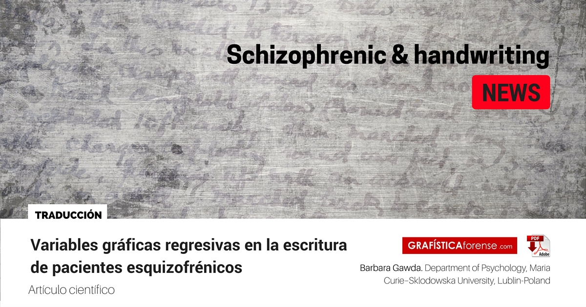 Entradas: Grafología - Grafística Forense